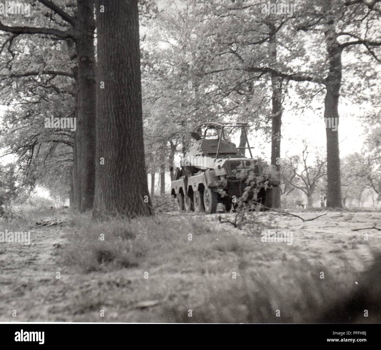 German Soldiers with Armoured Car in Holland 1940 , The Amoured car has ...