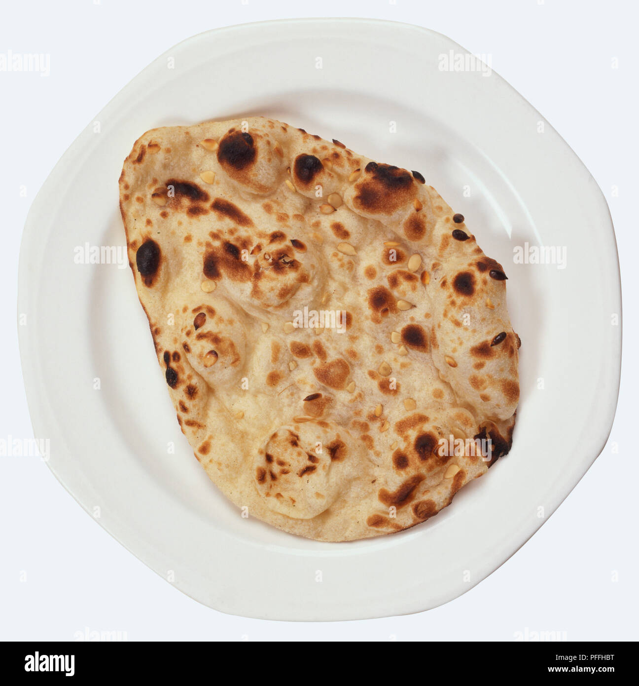 Naan bread, above view Stock Photo - Alamy