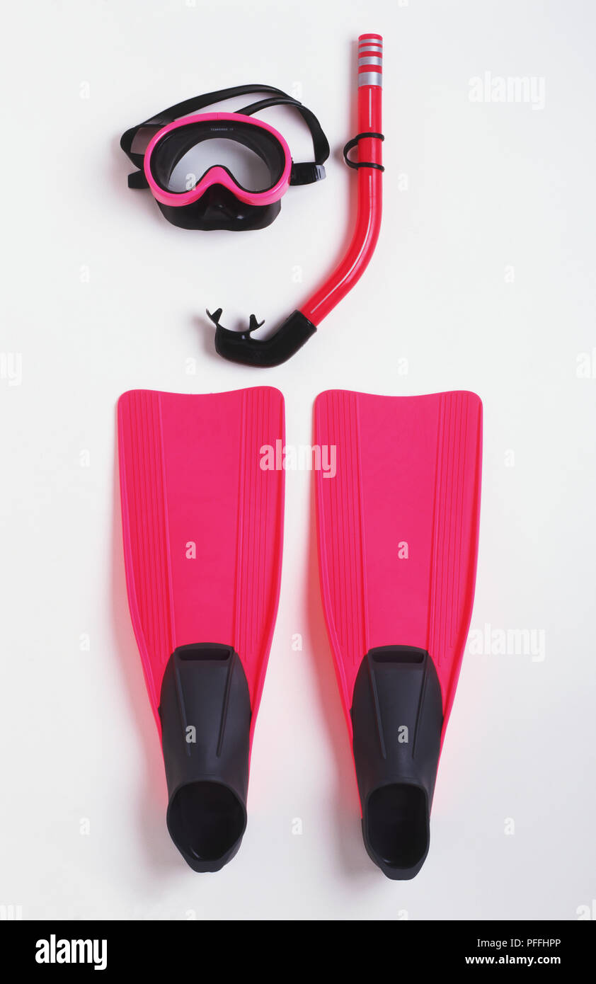Mask, snorkel, fins Stock Photo - Alamy