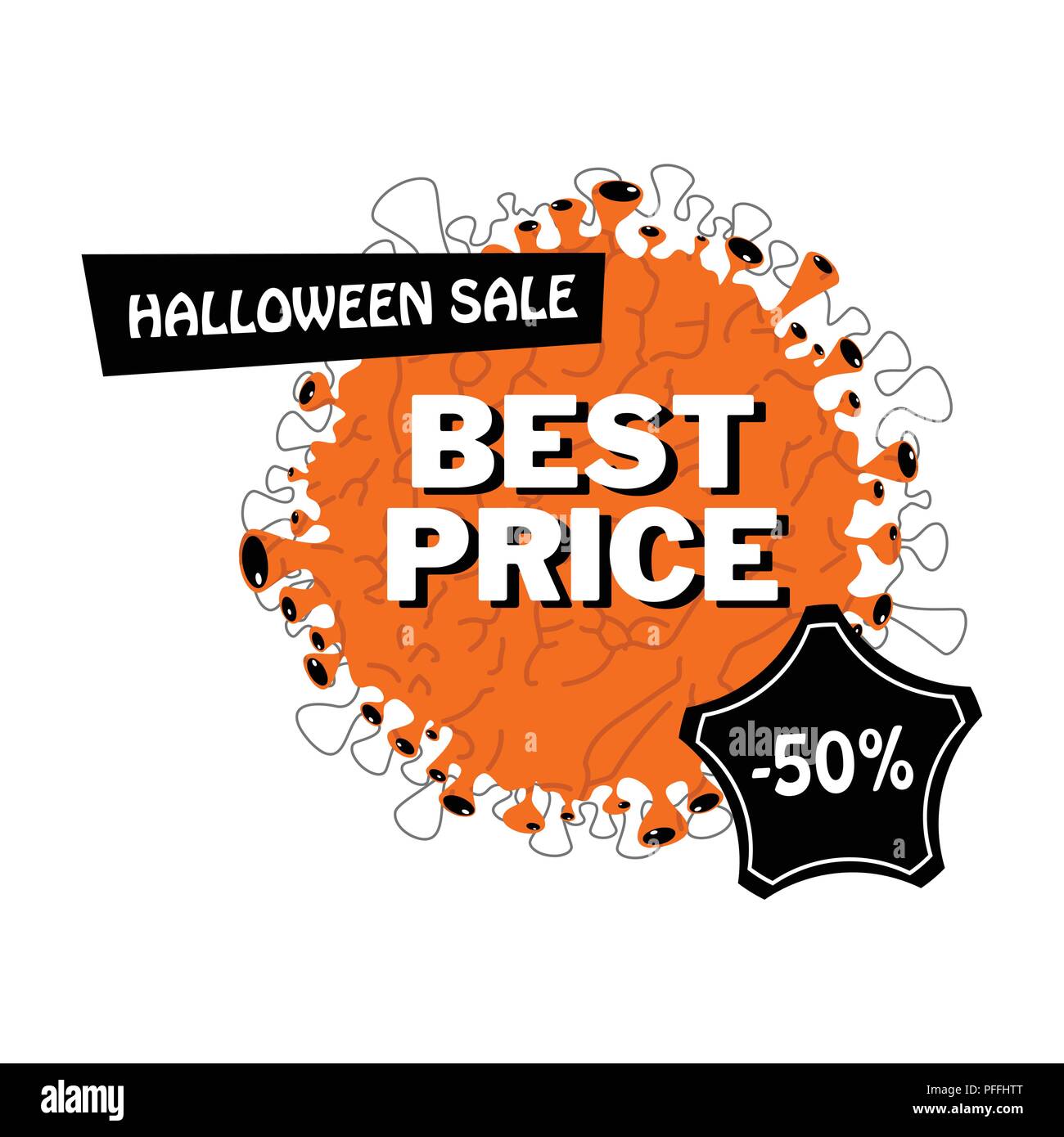 Banner halloween sale shop Cut Out Stock Images & Pictures - Alamy