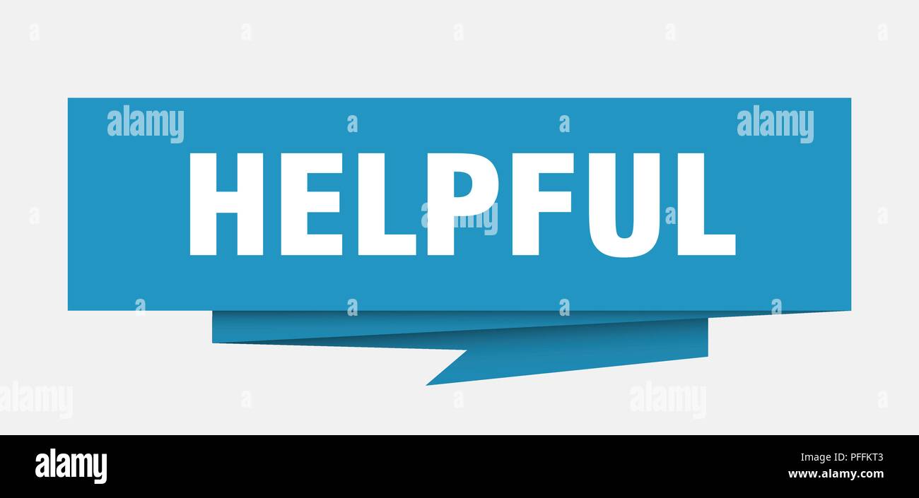 helpful sign. helpful paper origami speech bubble. helpful tag. helpful ...