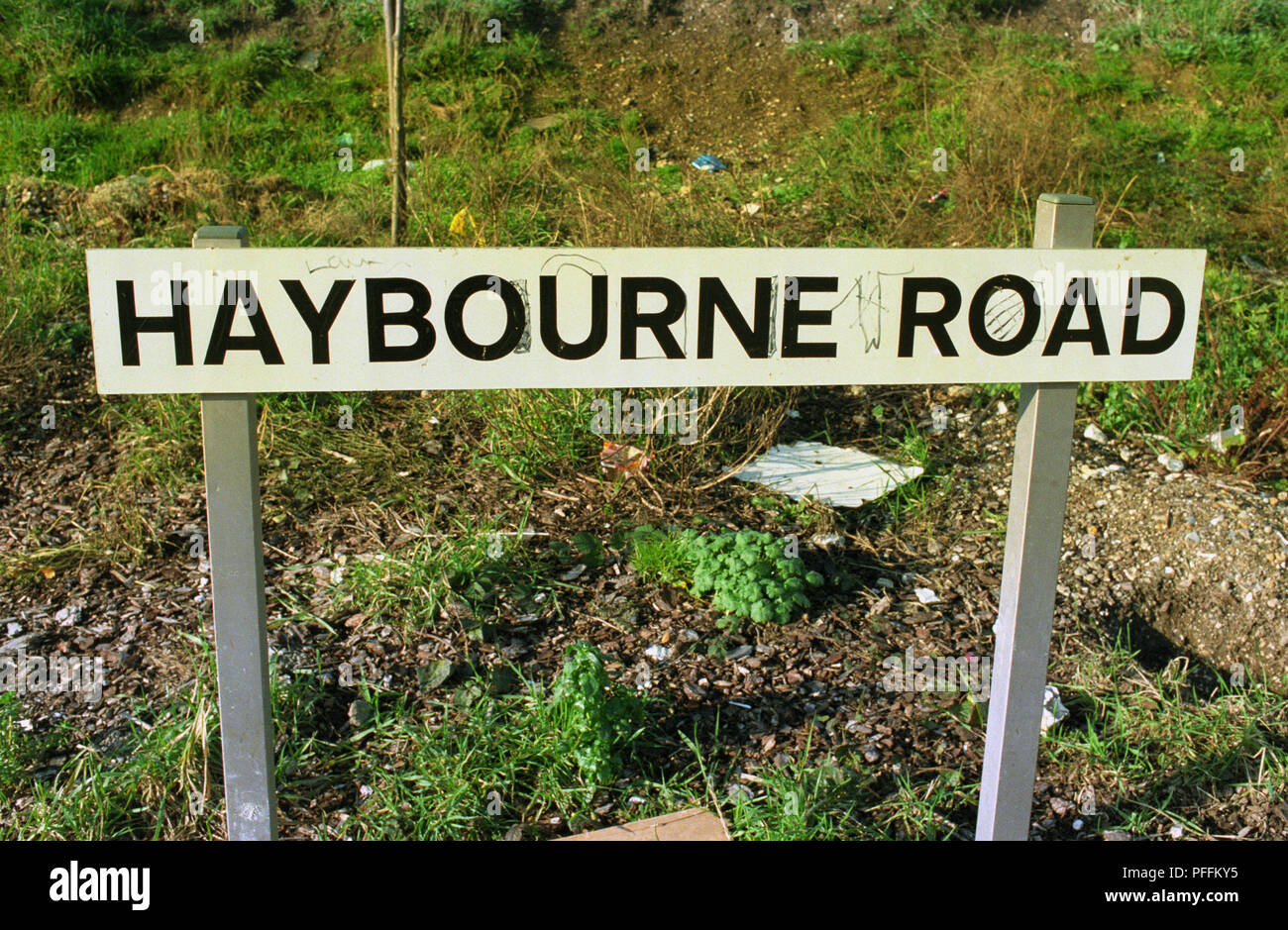 *Background Russell Bishop Court Case.* The Haybourne Road sign on the ...
