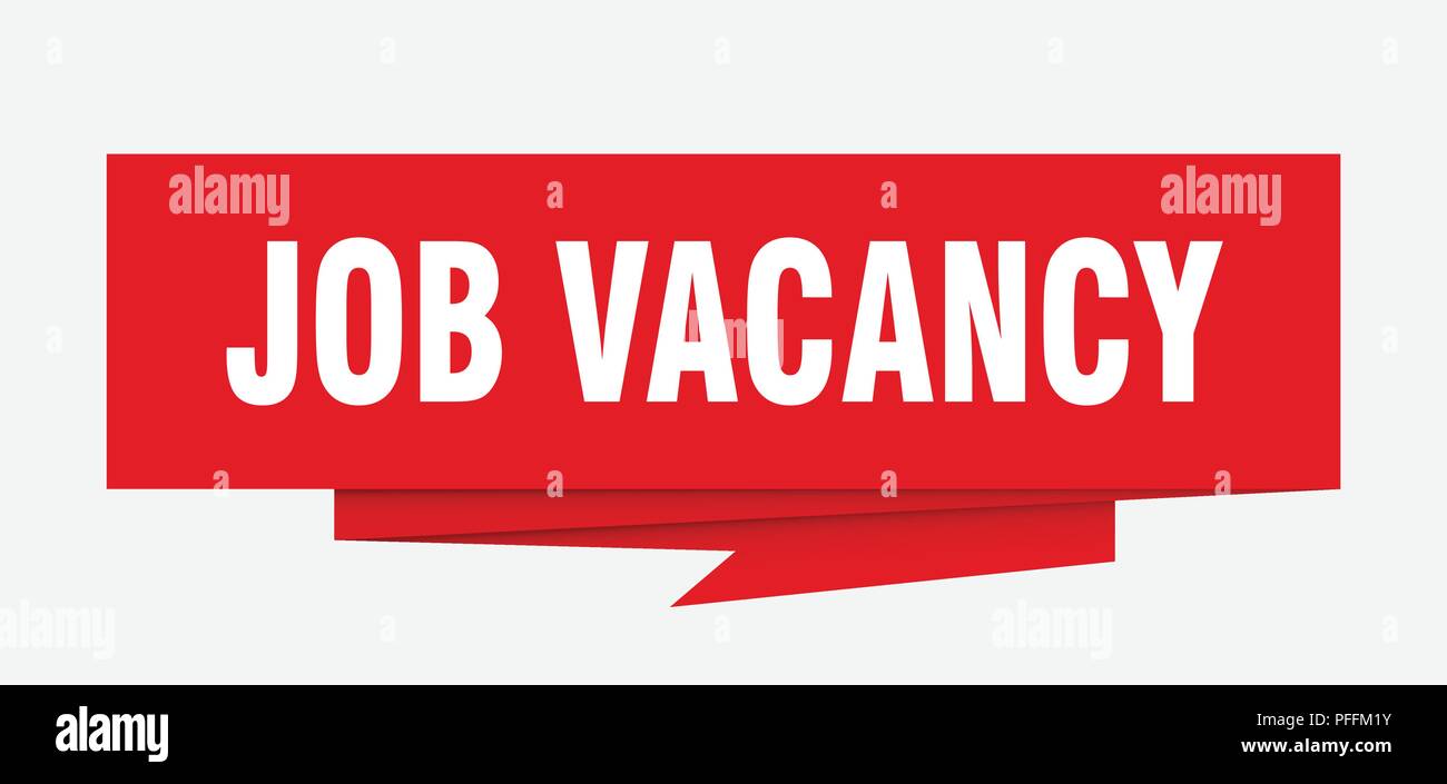 job vacancy sign. job vacancy paper origami speech bubble. job vacancy ...