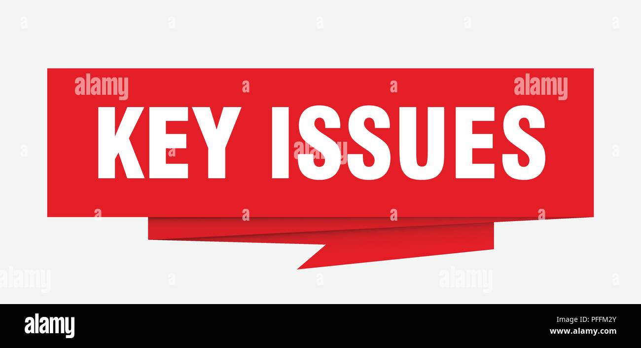 key issues sign. key issues paper origami speech bubble. key issues tag ...