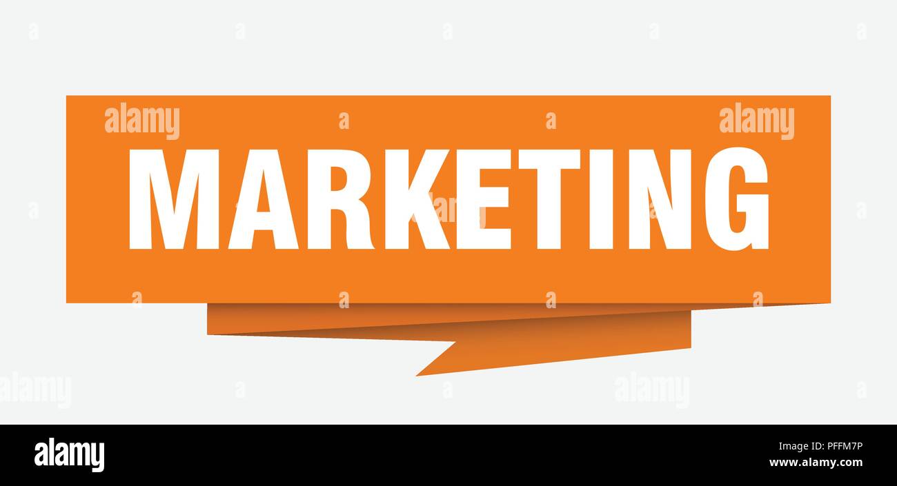 marketing sign. marketing paper origami speech bubble. marketing tag ...
