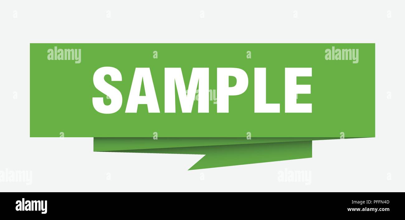 sample sign. sample paper origami speech bubble. sample tag. sample ...