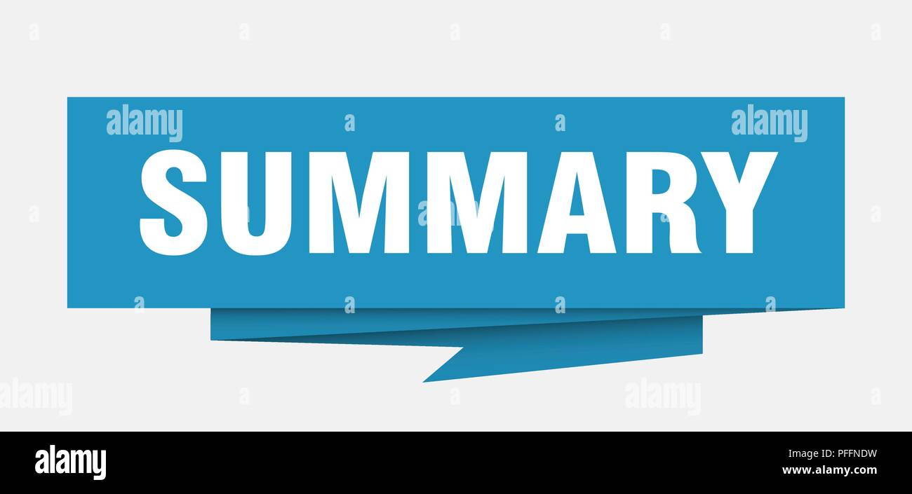 summary sign. summary paper origami speech bubble. summary tag. summary ...