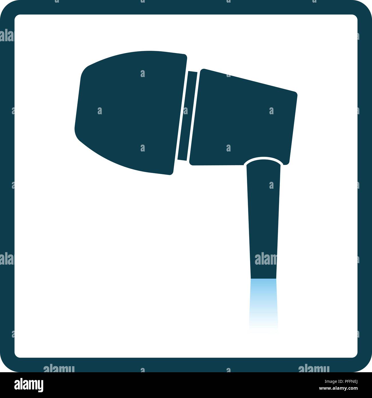 Headset icon. Shadow reflection design. Vector illustration Stock ...