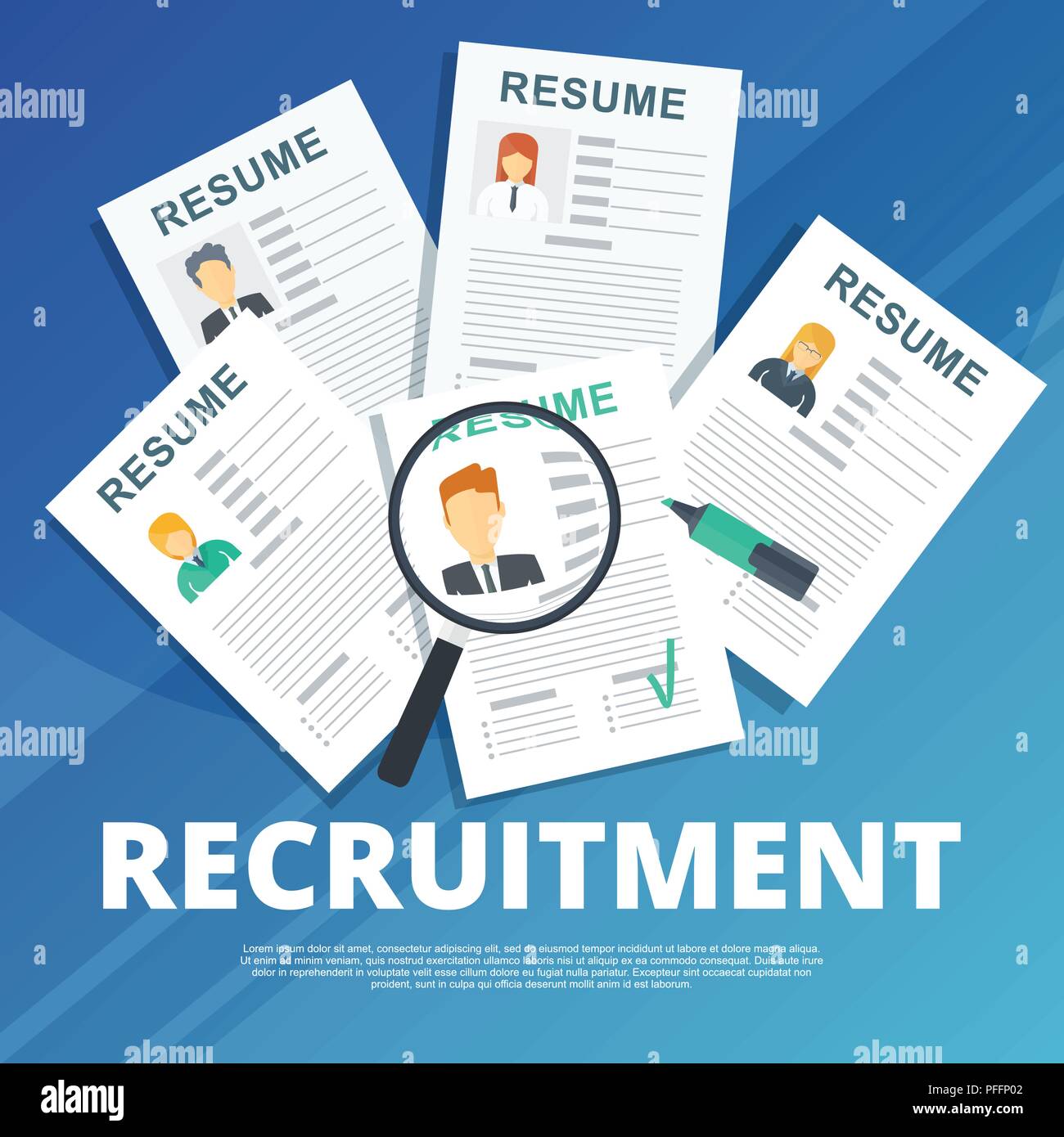 Recruiting, searching and recruiting employees for vacancies in office ...