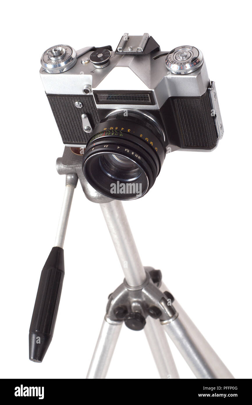 Old film camera tripod hi-res stock photography and images - Alamy