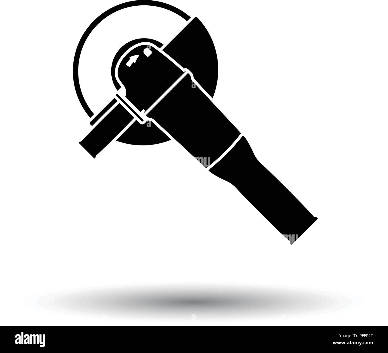 Grinder icon. White background with shadow design. Vector illustration ...