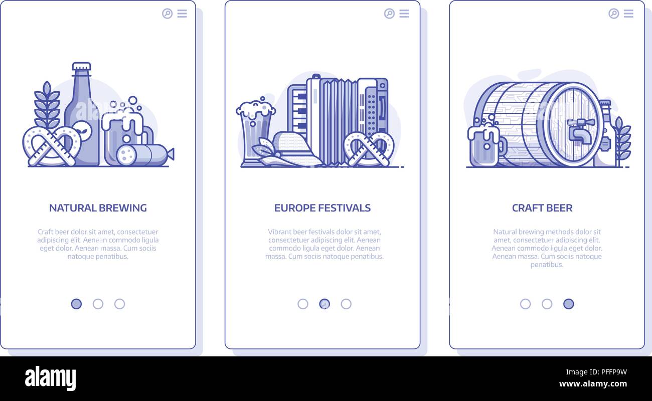 Beer Festival and Brewing UI Illustrations Stock Vector Image & Art - Alamy