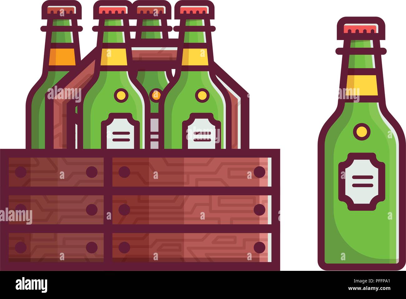Draft craft beer in Stock Vector Images - Alamy