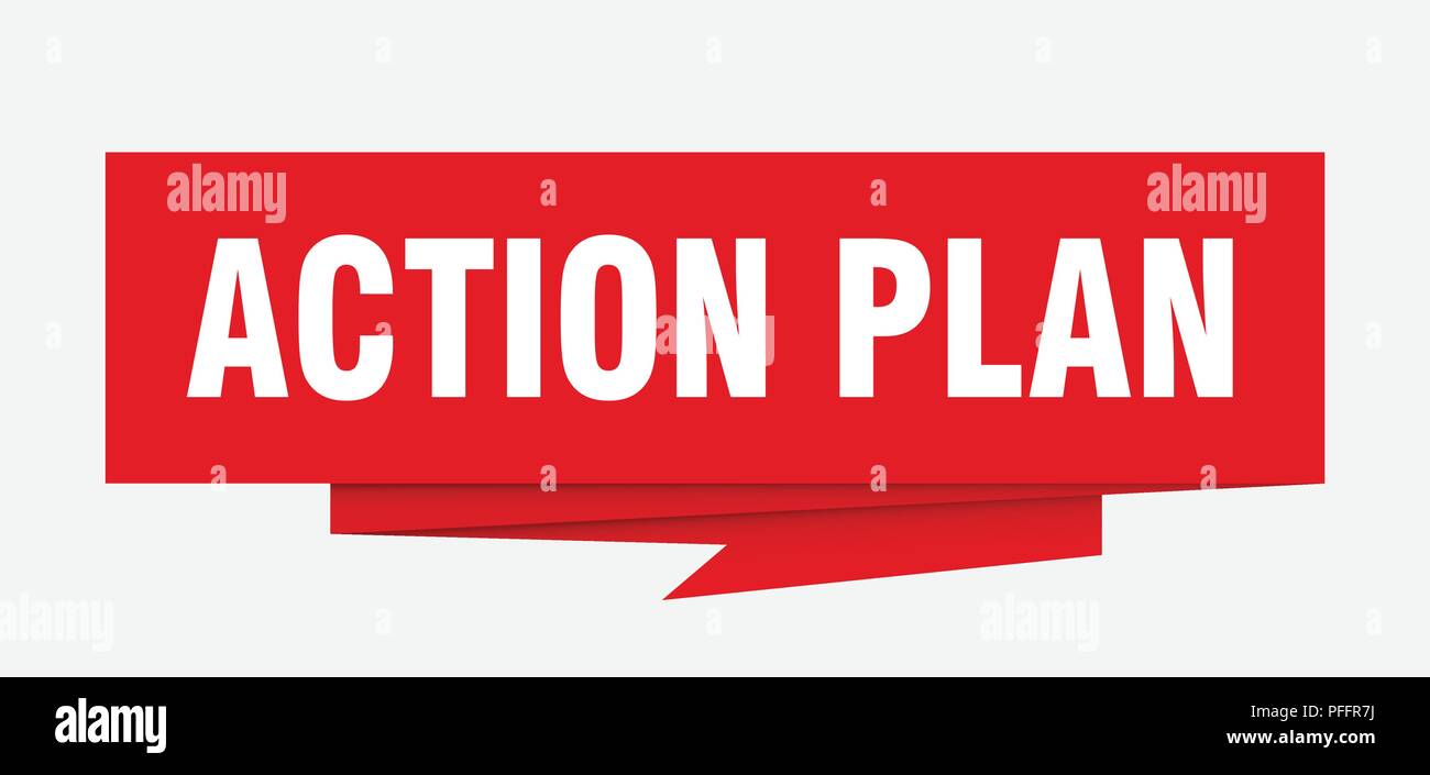 action plan sign. action plan paper origami speech bubble. action plan ...