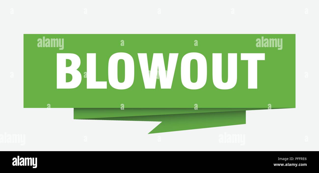 blowout sign. blowout paper origami speech bubble. blowout tag. blowout ...