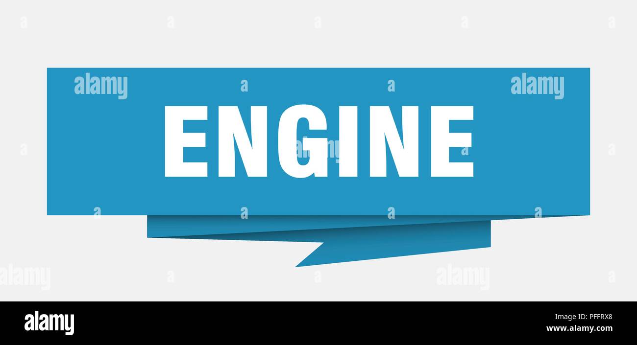 engine sign. engine paper origami speech bubble. engine tag. engine ...