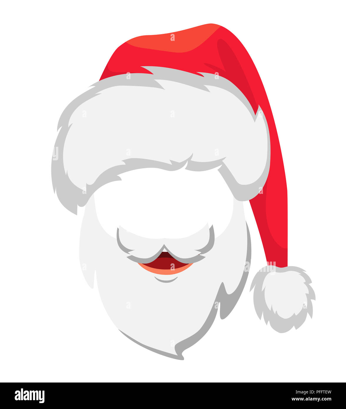 Santa face cutout Cut Out Stock Images & Pictures - Alamy