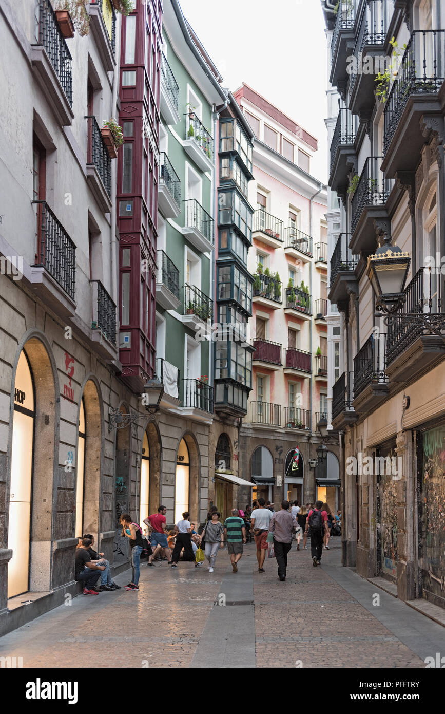 Bilbao old town hi-res stock photography and images - Alamy