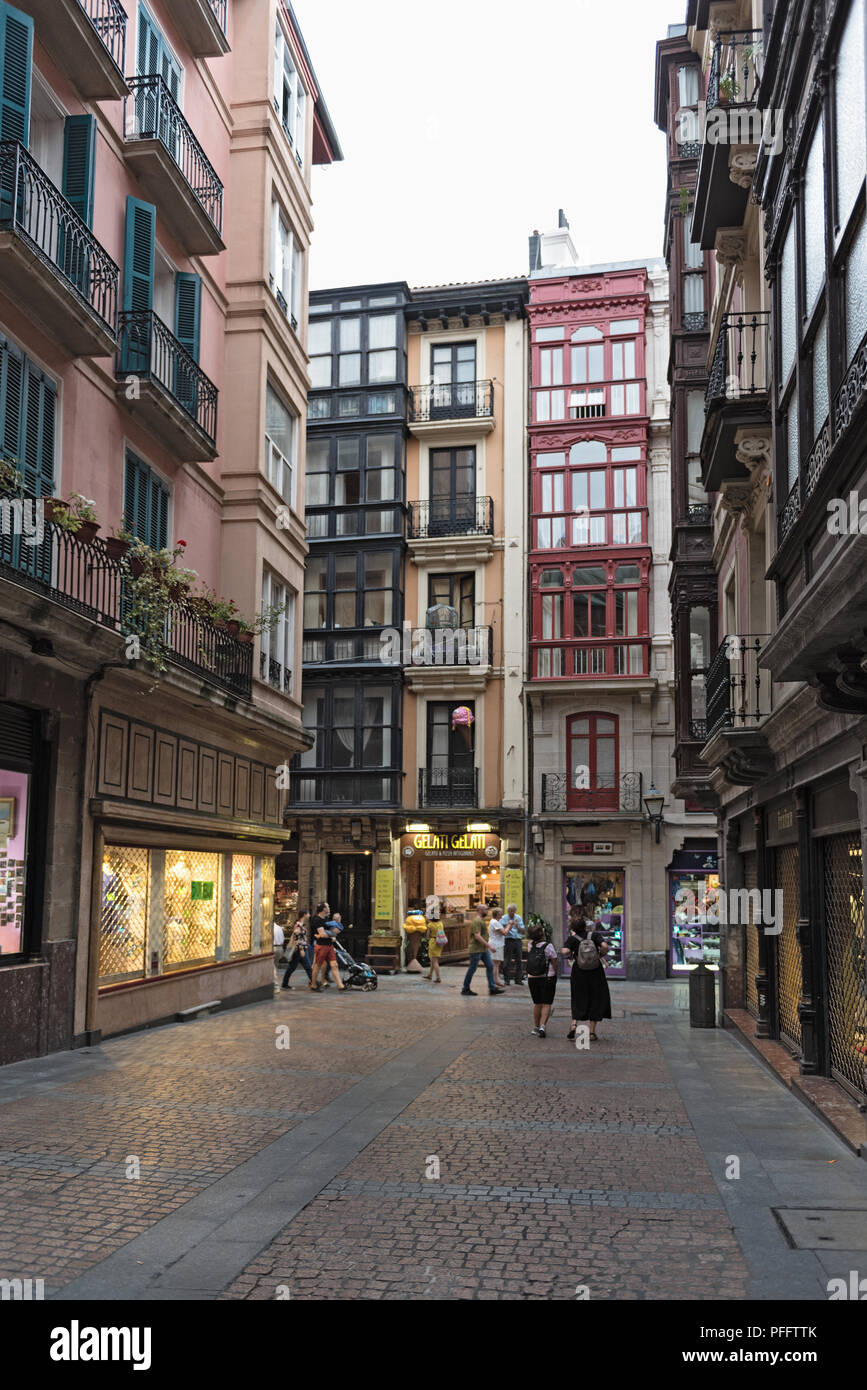 Bilbao old town hi-res stock photography and images - Alamy