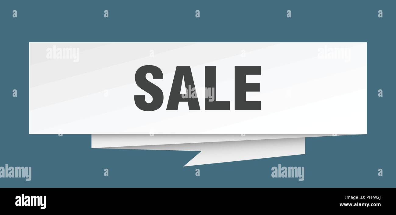 sale sign. sale paper origami speech bubble. sale tag. sale banner ...