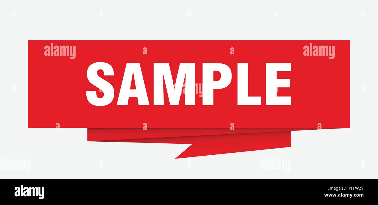 sample sign. sample paper origami speech bubble. sample tag. sample ...