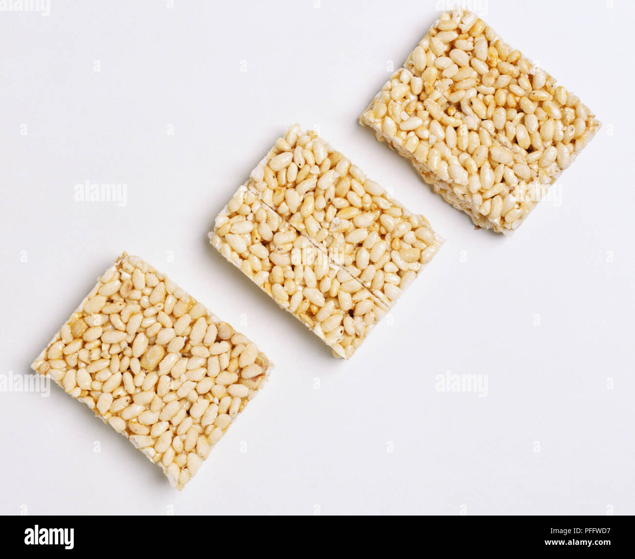 Three puffed rice cakes Stock Photo - Alamy