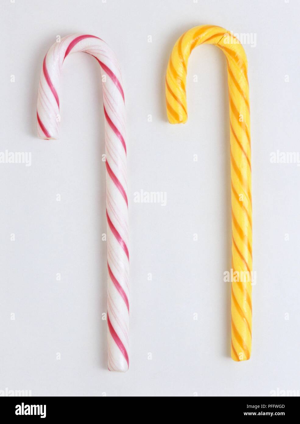 Two candy canes Stock Photo - Alamy