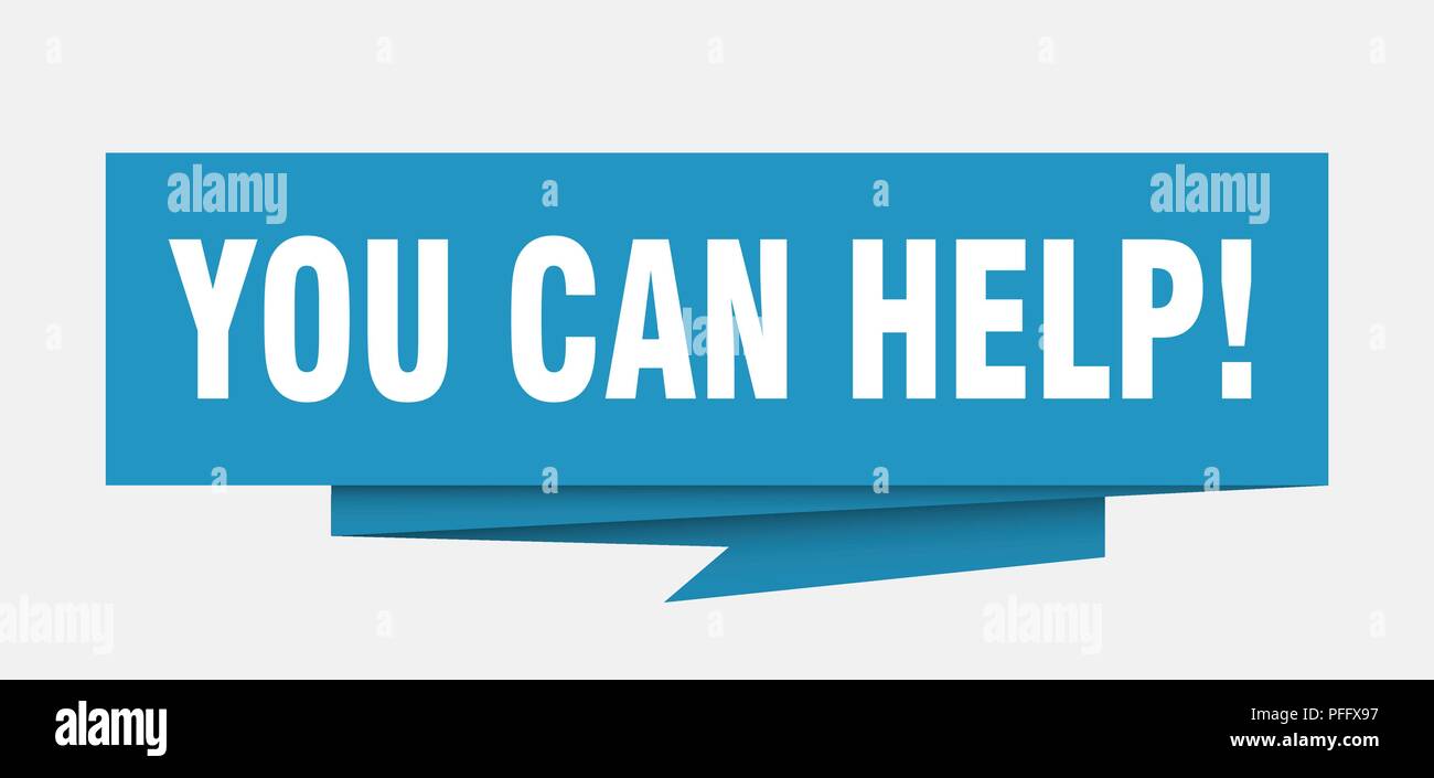 you can help sign. you can help paper origami speech bubble. you can ...