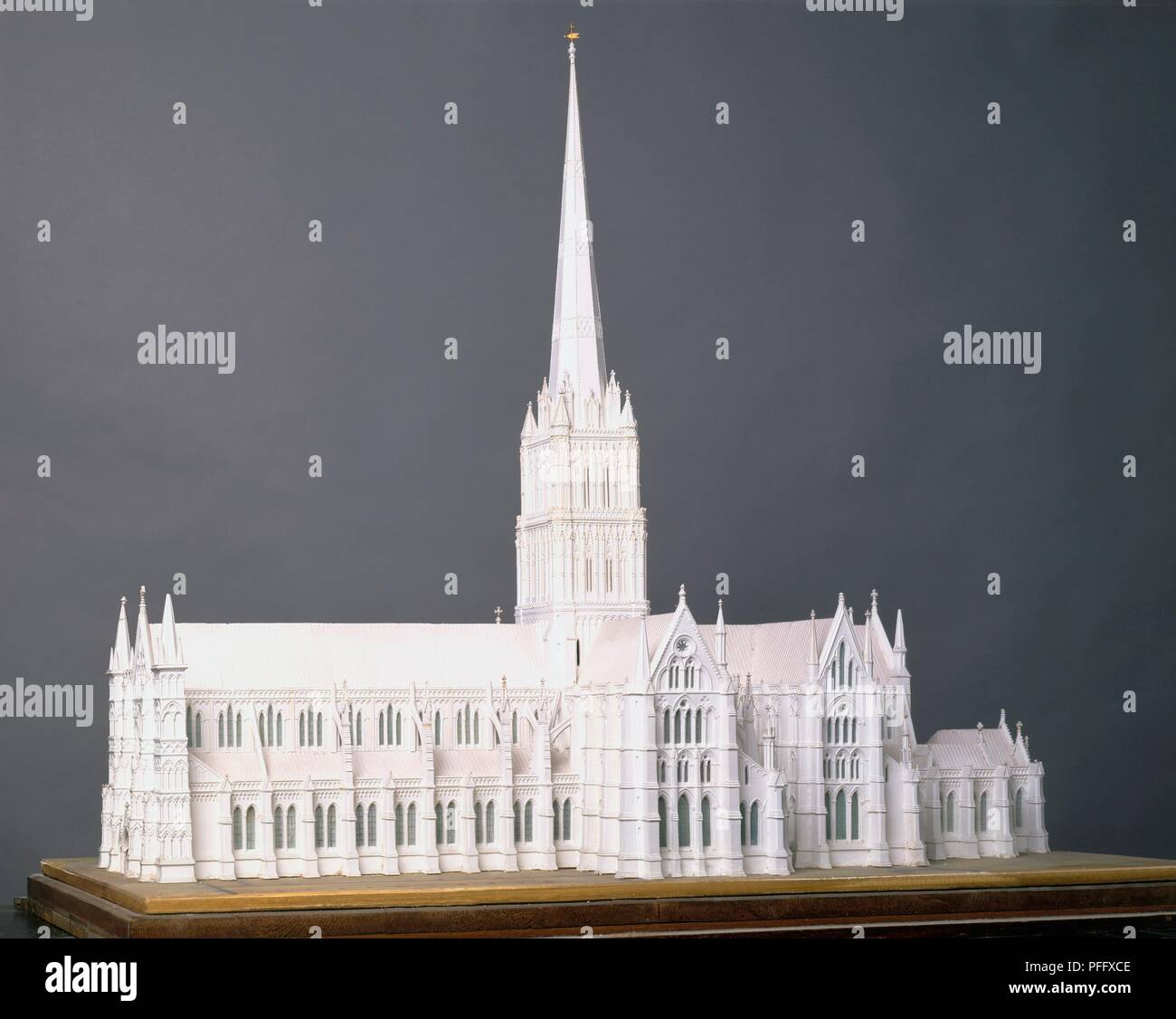 Model of Salisbury Cathedral, Wiltshire, England Stock Photo - Alamy