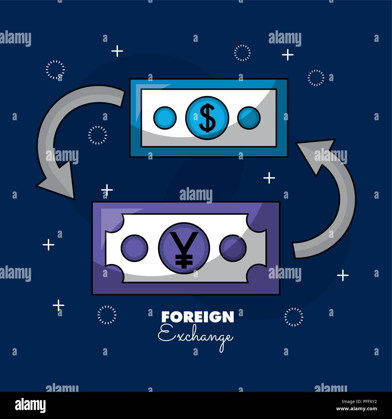 foreign exchange card Stock Vector Image & Art - Alamy