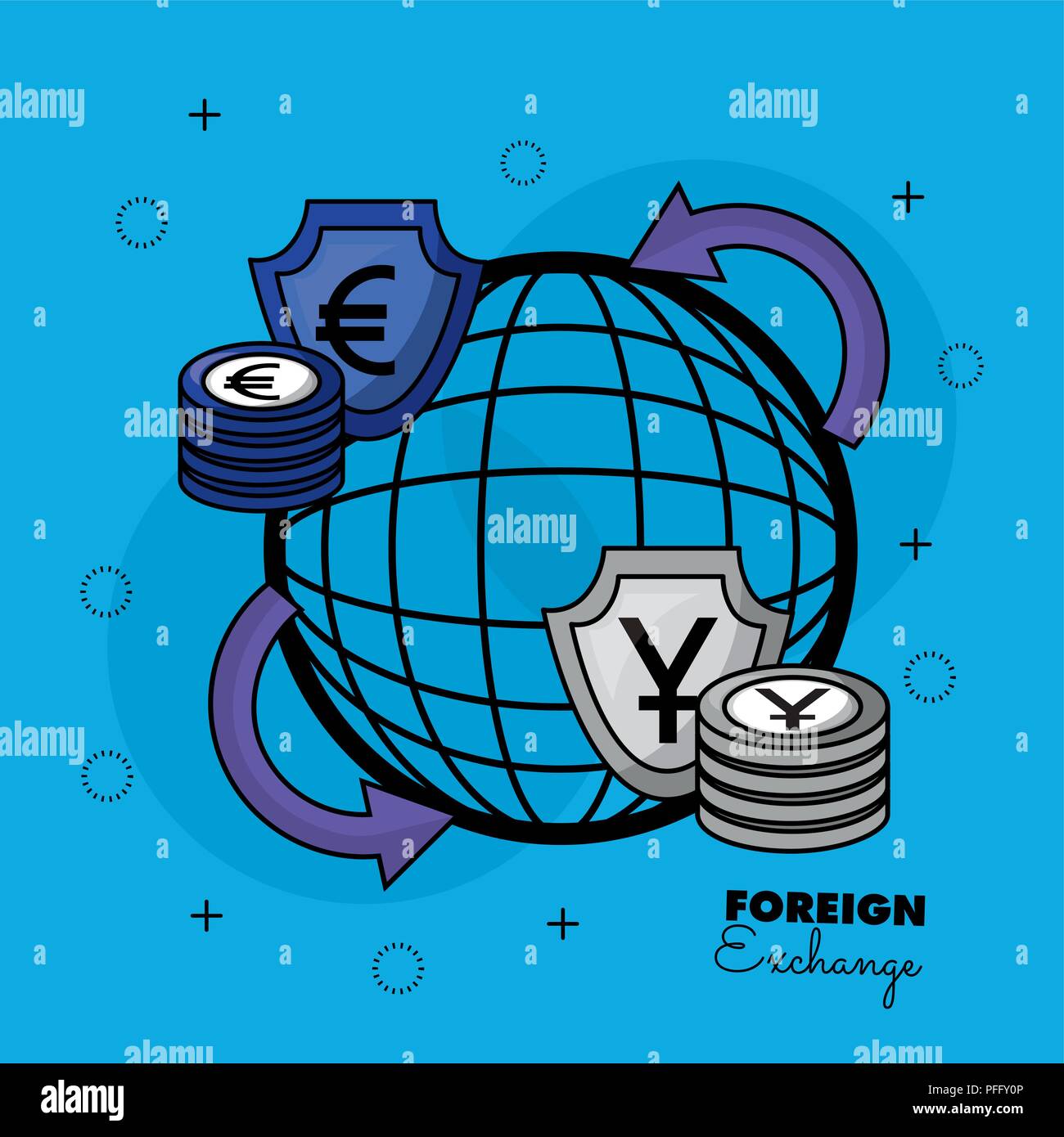 foreign exchange card Stock Vector Image & Art - Alamy