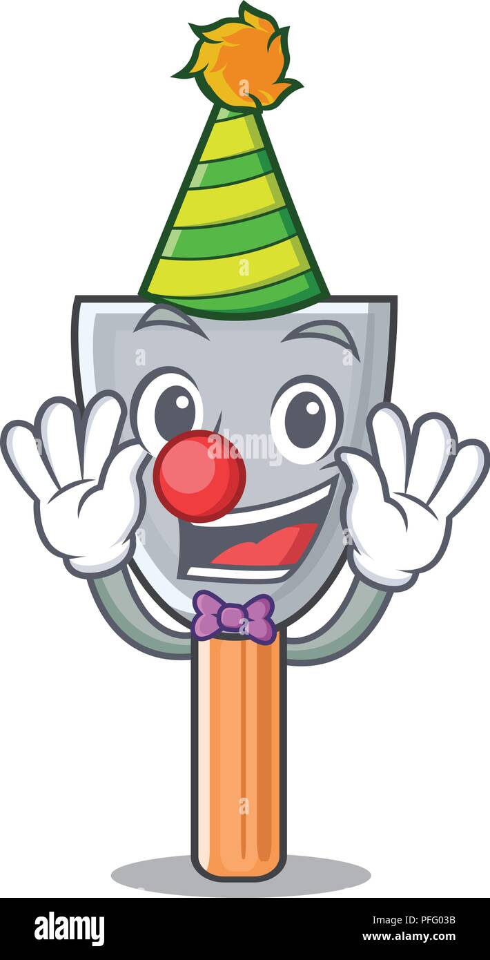 Clown vintage putty knife on mascot Stock Vector Image & Art - Alamy