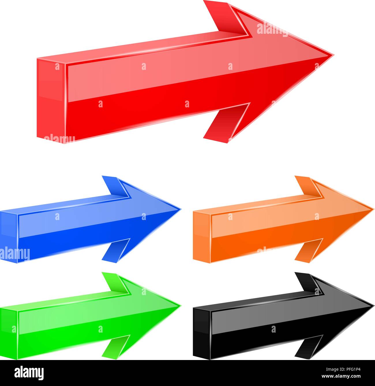 Red and black arrow hi-res stock photography and images - Alamy