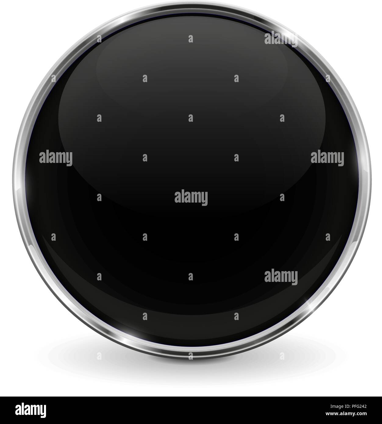 Modern black metal glossy Stock Vector Images - Alamy