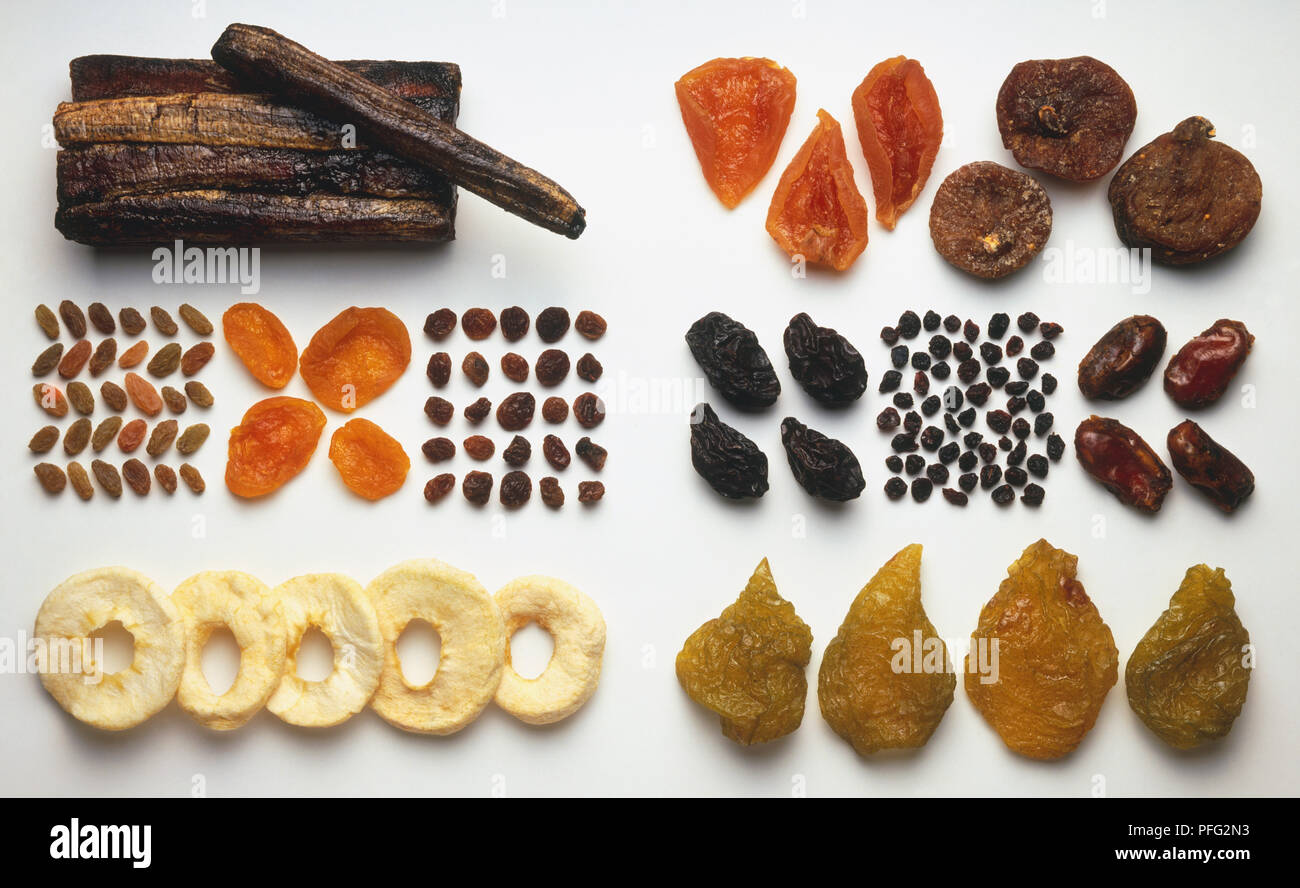 Bananas raisins figs dates hi-res stock photography and images - Alamy