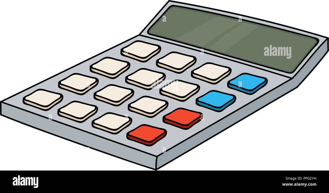 Calculator. Colored doodle style illustration Stock Vector Image & Art ...
