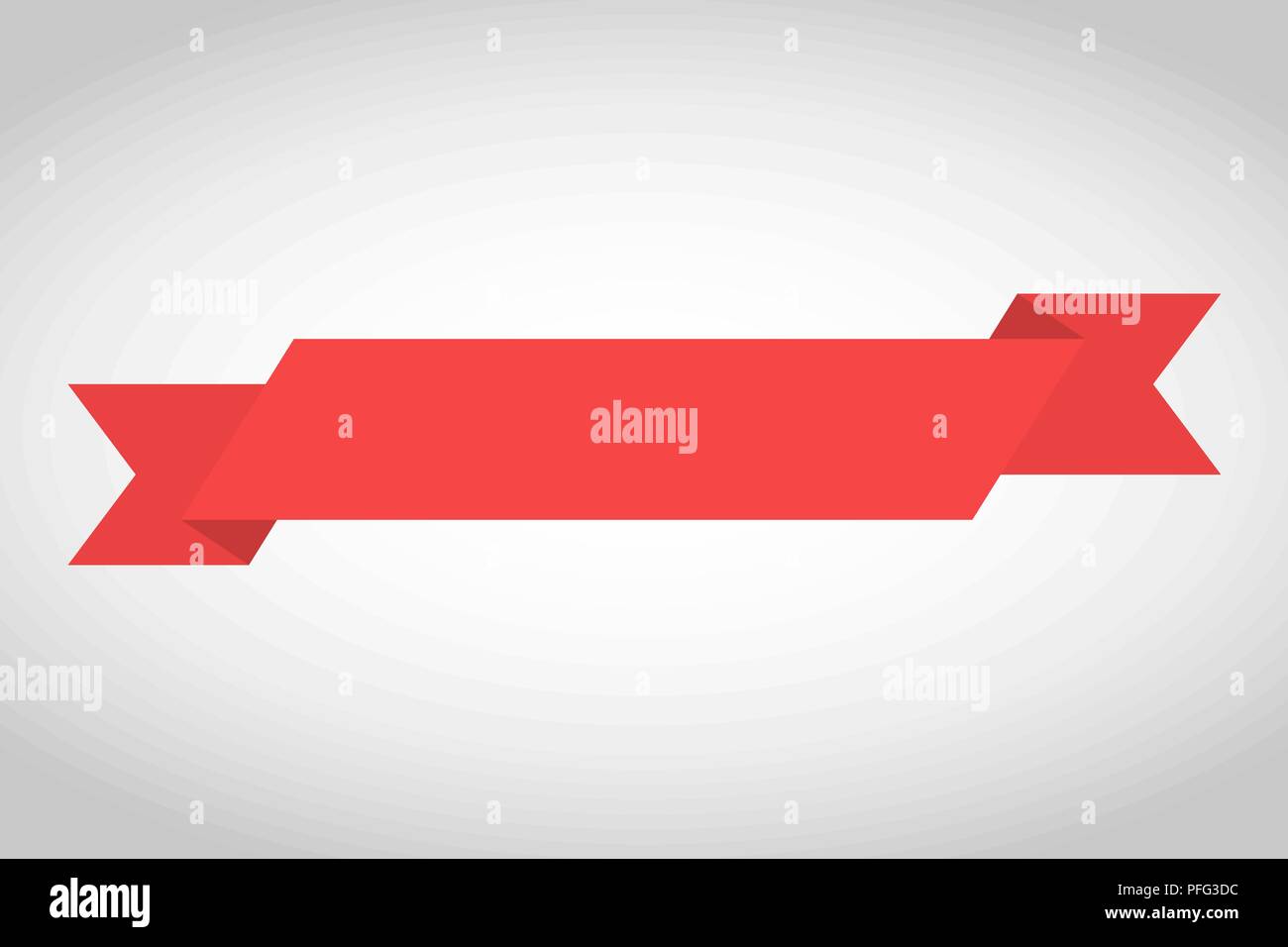 Red ribbon banner on gray background Stock Vector Image & Art - Alamy