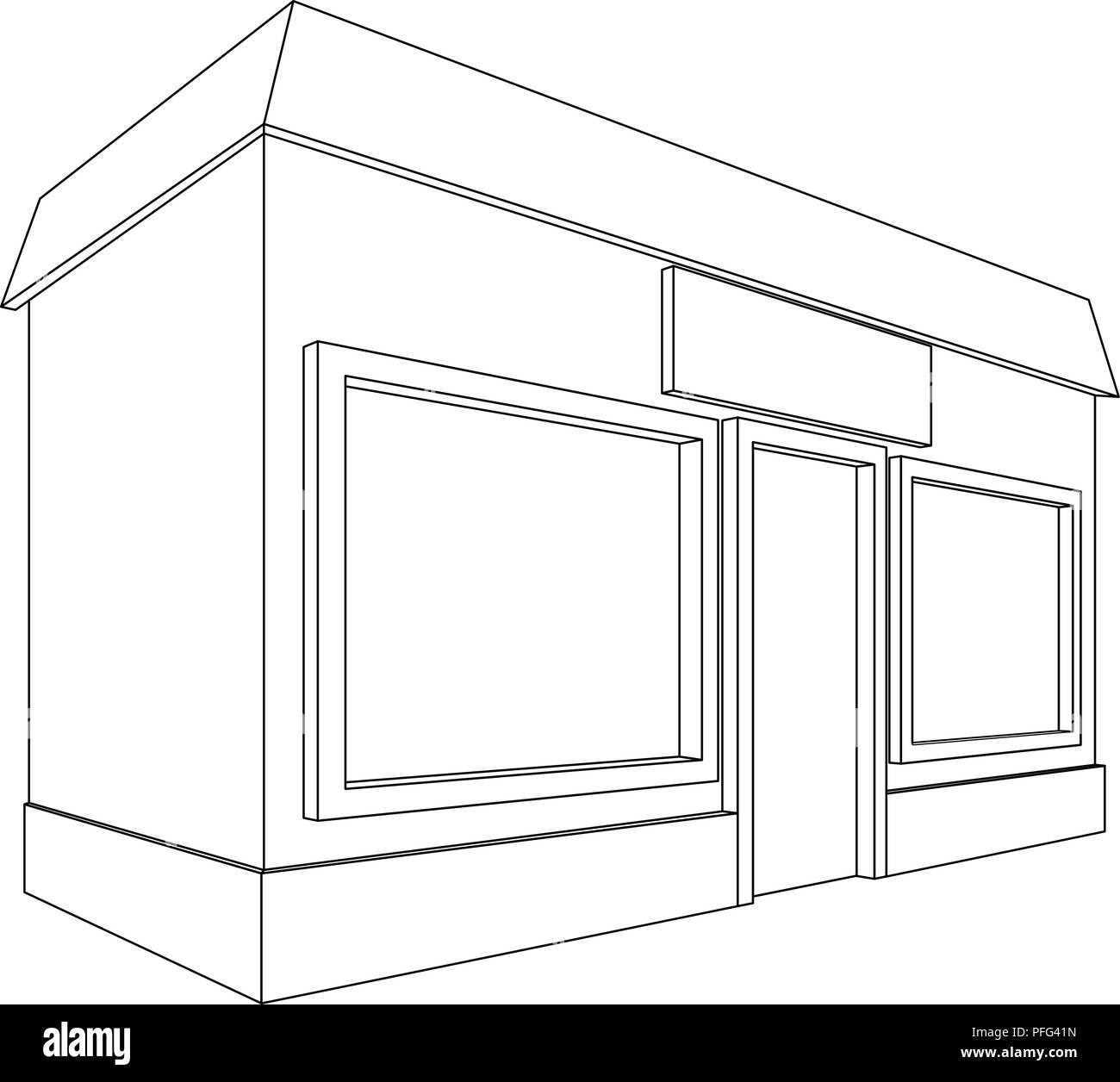 Shop front house Black and White Stock Photos & Images - Alamy