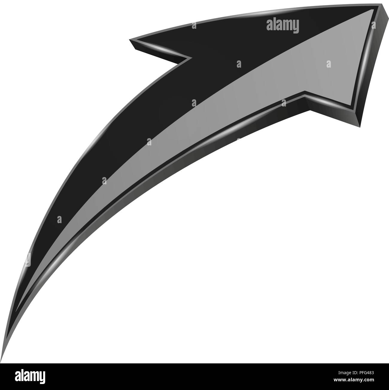 Down up 3d arrow Black and White Stock Photos & Images - Alamy