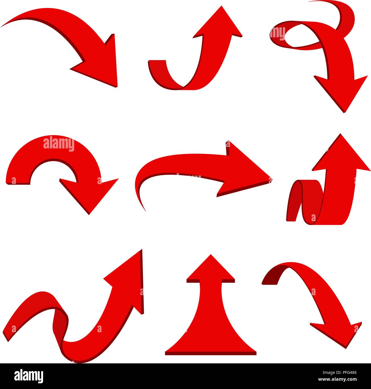 Bent Arrow Clip Art
