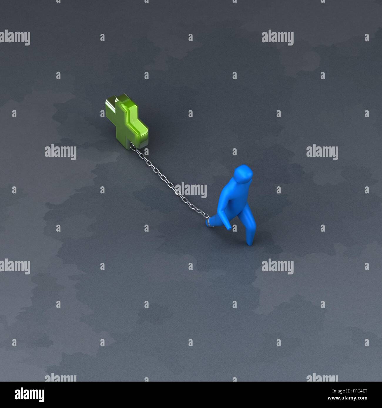 Burden symbol - 3D Illustration Stock Photo - Alamy
