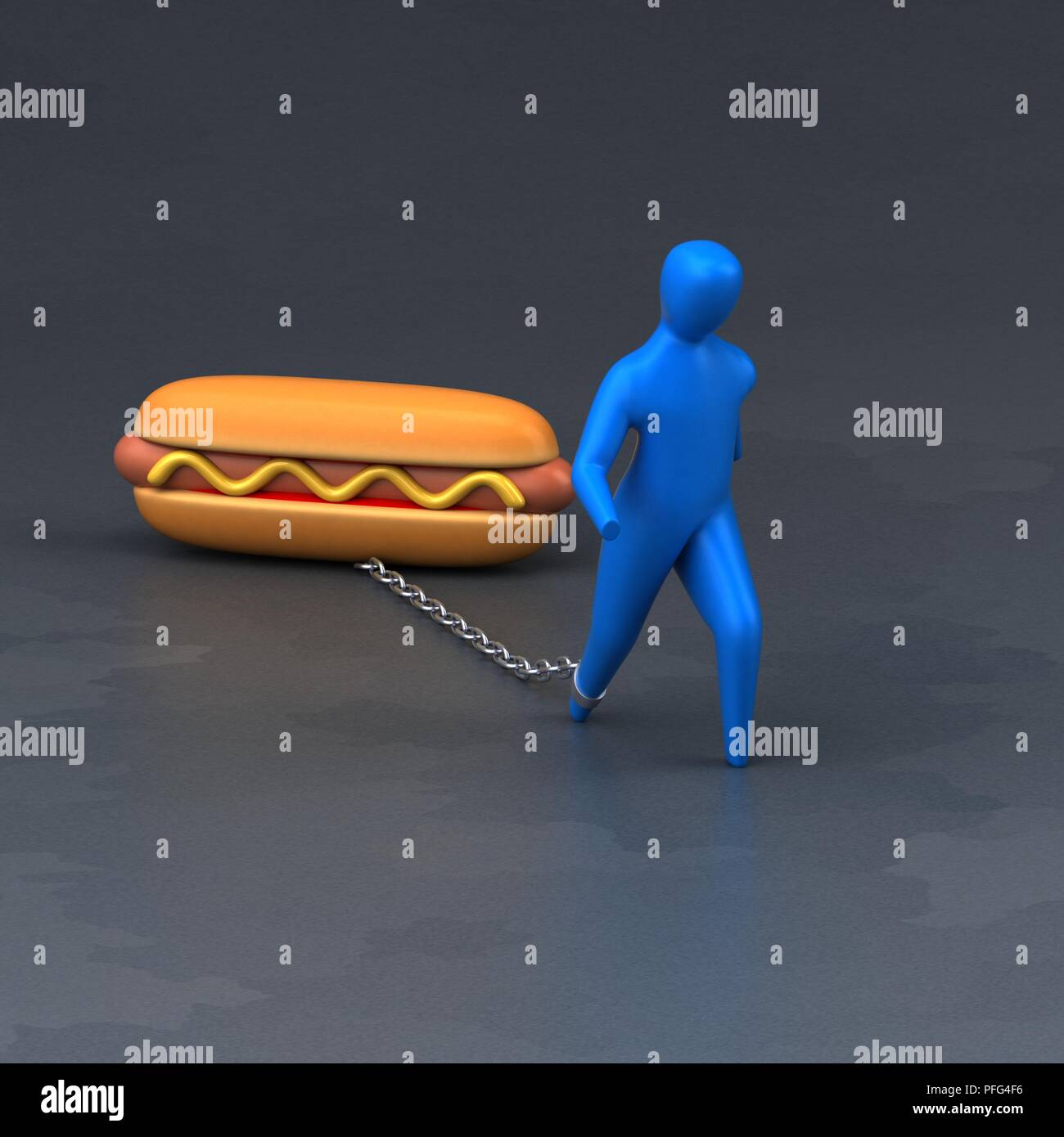 Burden symbol - 3D Illustration Stock Photo - Alamy