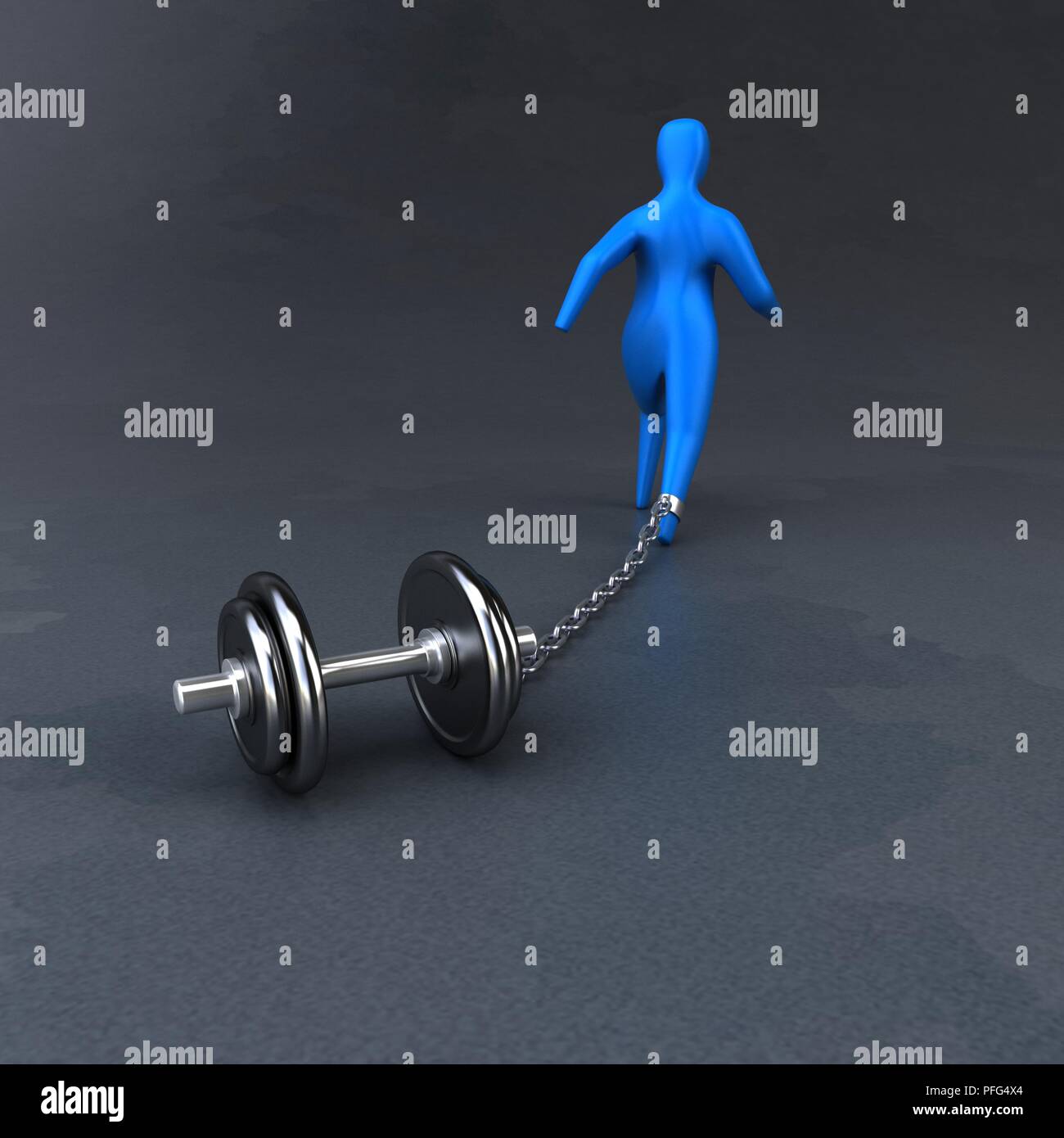 Burden symbol - 3D Illustration Stock Photo - Alamy