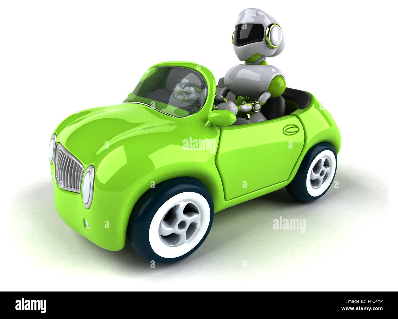 Concept self driving car 3d illustration Cut Out Stock Images ...