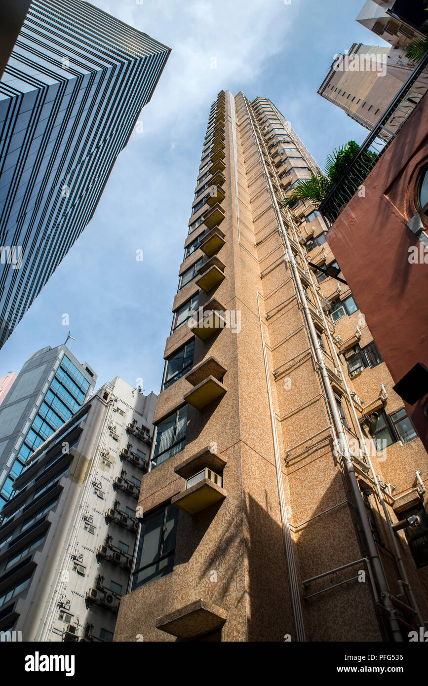 Tower block, Hong Kong, China Stock Photo - Alamy