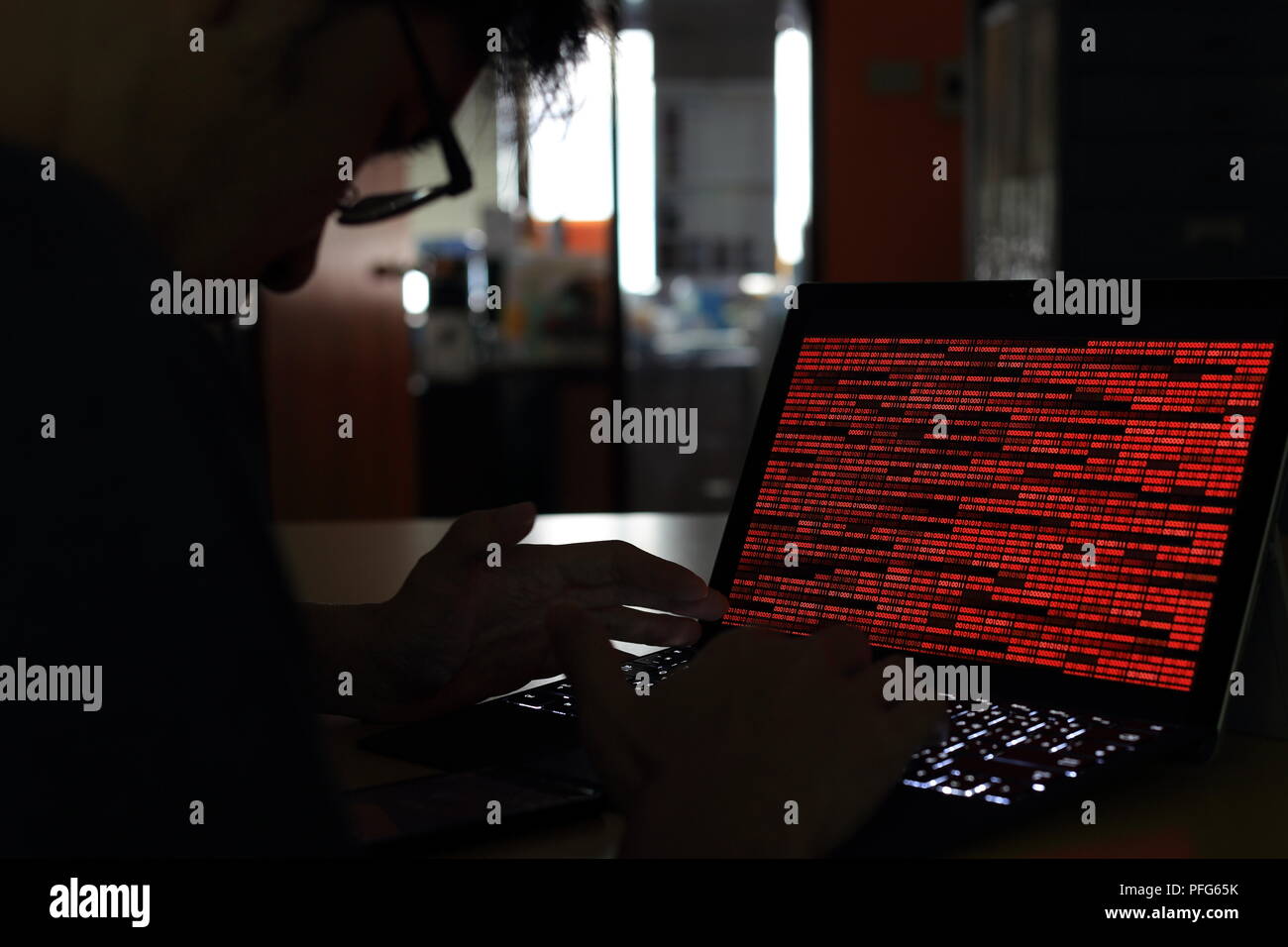 Hackers and room hi-res stock photography and images - Alamy
