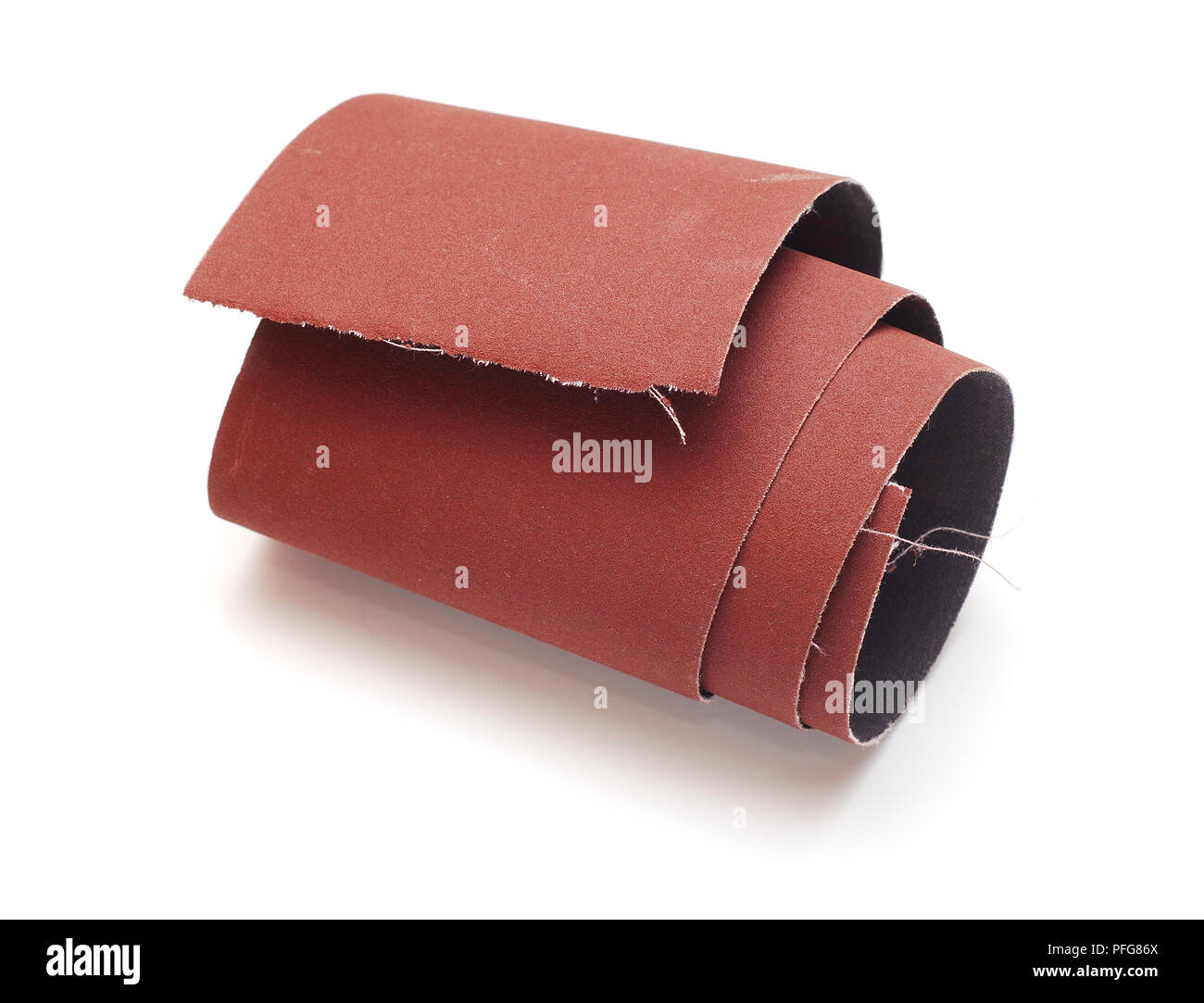 sandpaper roll isolated on white Stock Photo - Alamy