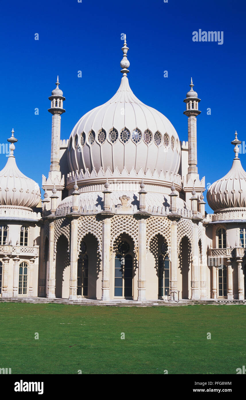 Great Britain, England, Brighton, Royal Pavilion, view of central dome ...