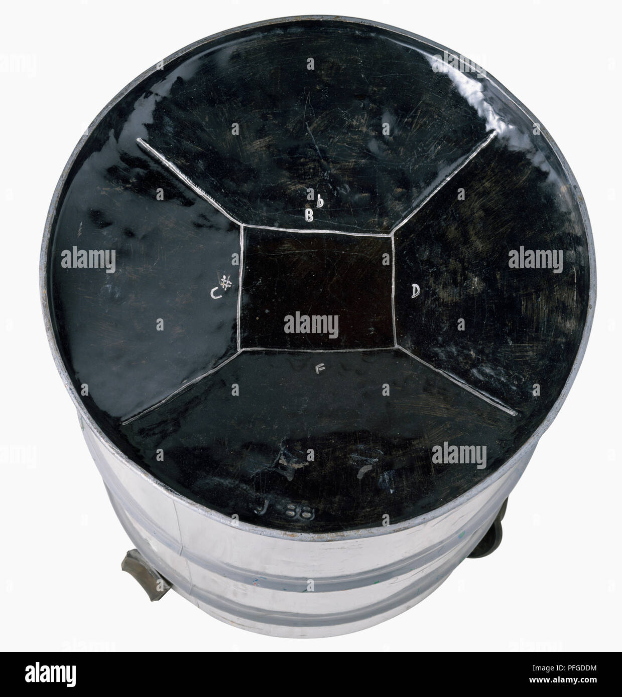 Bass pan, overhead view Stock Photo - Alamy