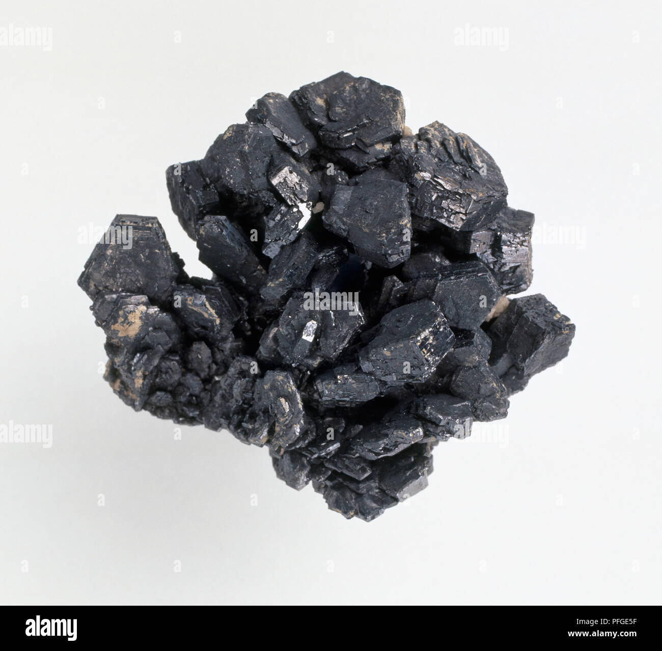 Stephanite crystals, close-up Stock Photo - Alamy